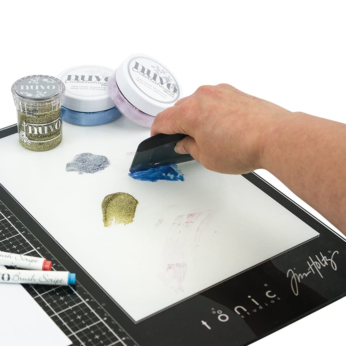Tim Holtz Replacement Non-Stick Glass Media Mat, White
