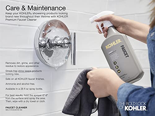 KOHLER K-TS396-4-CP Devonshire(R) Rite-Temp(R) Shower Valve Trim with Lever Handle and 2.5 gpm showerhead, 11.75 x 8.00 x 6.25, Polished Chrome
