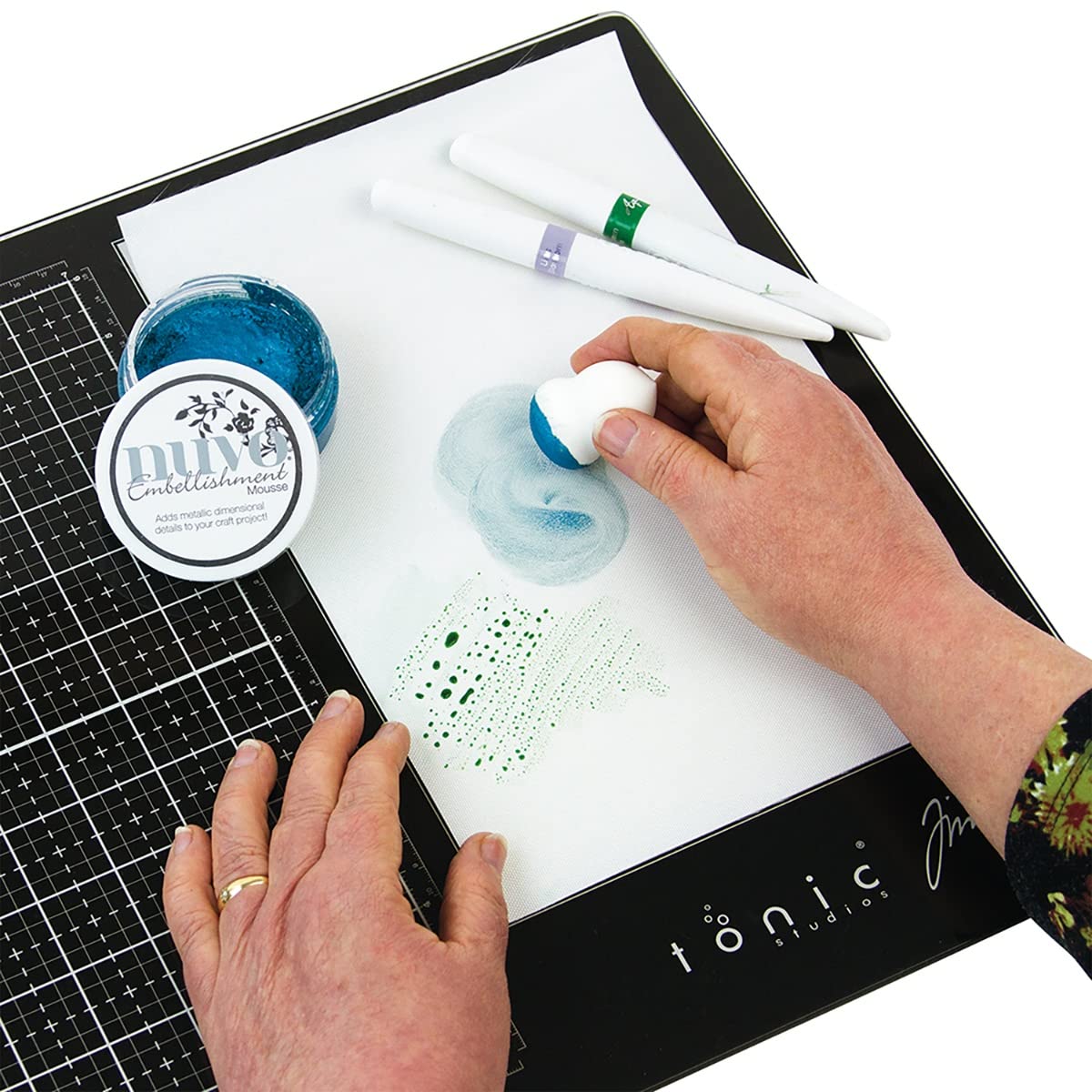 Tim Holtz Replacement Non-Stick Glass Media Mat, White