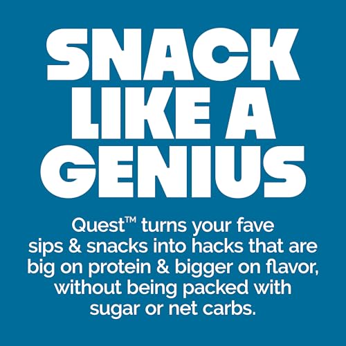 Quest Nutrition Peppermint Bark Protein Bar, 21g Protein, 4g Net Carb, 1g Sugar, Gluten Free, 12 Count