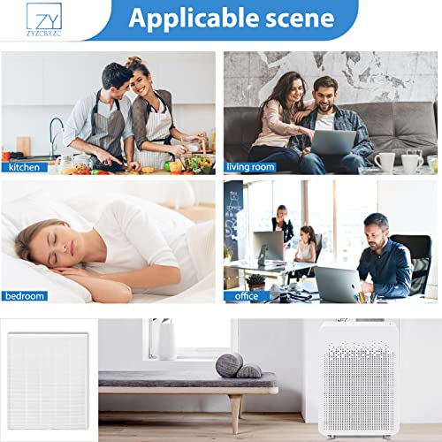 4 Pack C545 Replacement HEPA Filter Compatible with Winix C545 , Ture HPEA Filter S Only, Part number 1712-0096-00