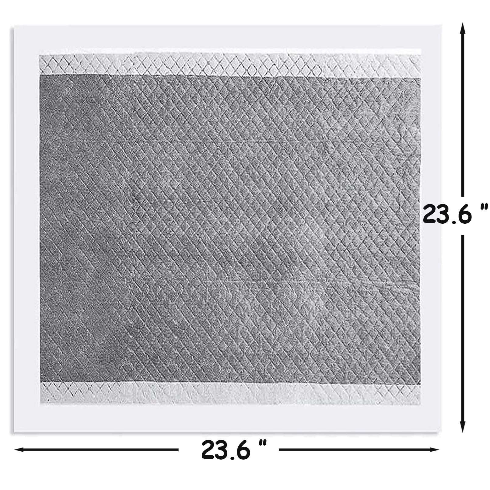 kathson Rabbit Pee Pads Disposable Cage Liners 40PCS All Absorb Black Carbon Odor Control Bunny Training Accessories with Quick-Dry Surface for Puppy Guinea Pig Kitten Hedgehog Small Animals