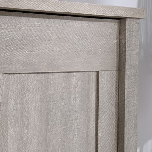Sauder Miscellaneous Storage Sliding Door Cabinet, L: 27.09" x W: 15.39" x H: 62.99", Spring Maple Finish