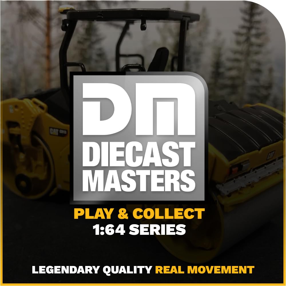 1:64 Scale Caterpillar CB-13 Tandem Vibratory Roller with ROPS - Construction Metal Series by Diecast Masters - 85630- Authentic Cat Trade Dress and Paint - Made of Diecast Metal with Plastic Parts