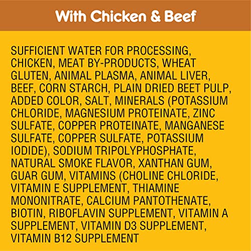 Pedigree High Protein Wet Dog Food Pouches, Variety Pack, 3.5 oz. Pouches,(Pack of 18)