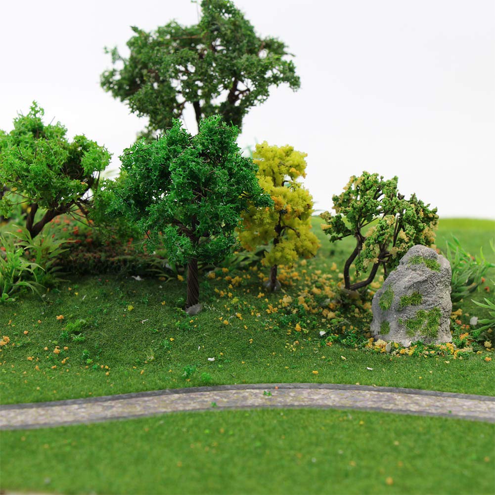 CP138 Artificial Model Grass Mat Trains Grass Green 40 x 100cm or 15.7"x 39"for Decoration Kids Craft Scenery Model DIY