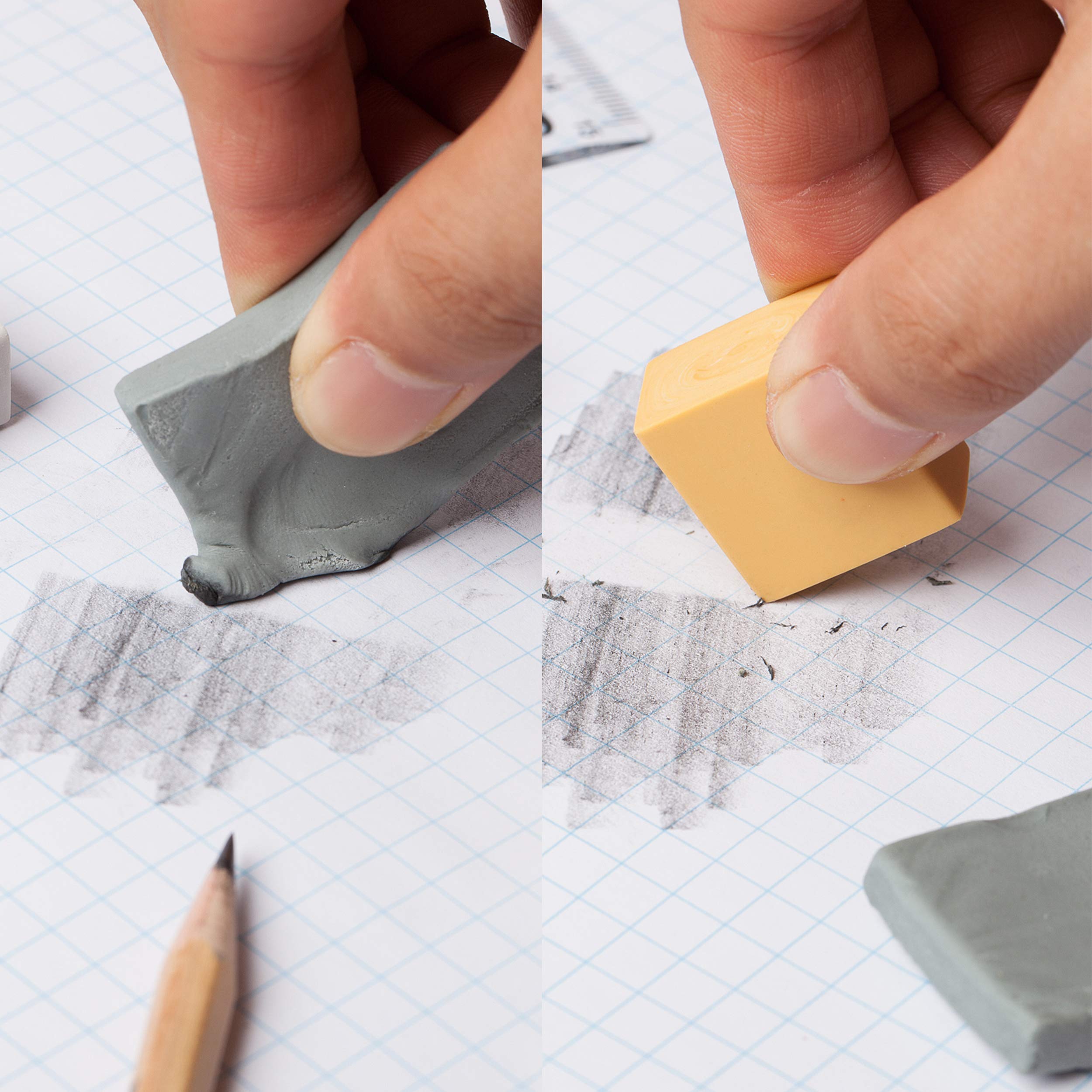 Mr. Pen Eraser Set with Kneaded Erasers, Gum Erasers and Pencil Erasers, Pack of 9
