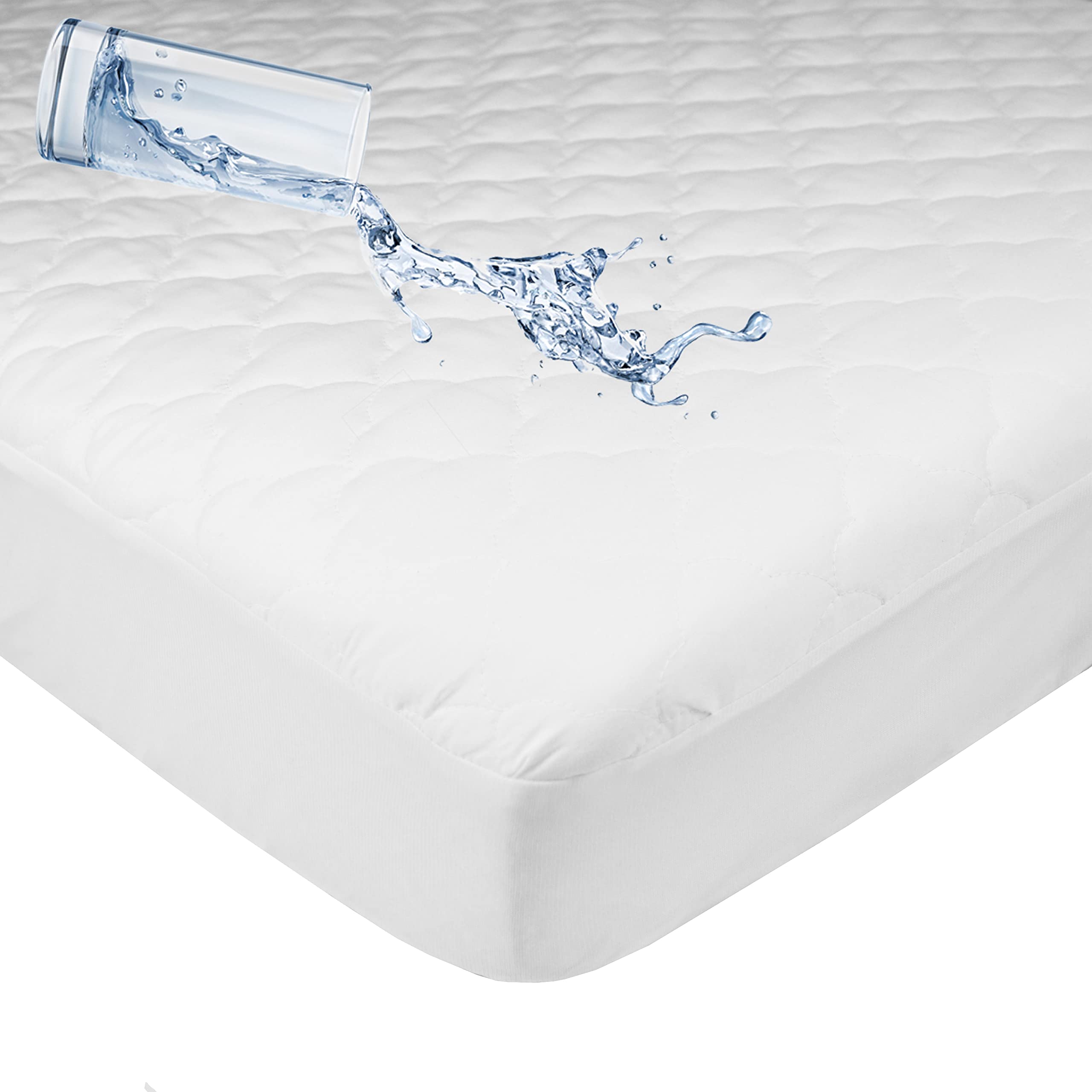 TL Care Ultra Soft Waterproof Fitted Quilted Mattress Pad Cover, Pack N Play Playard