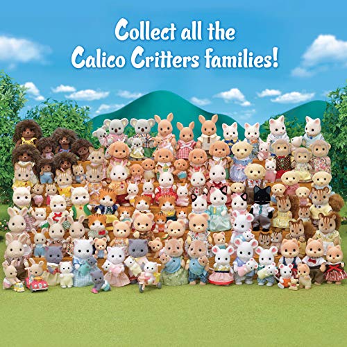 Calico Critters Walnut Squirrel Family - Set of 4 Collectible Doll Figures for Children Ages 3+