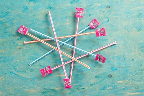 Pixy Stix Candy Filled Fun Straws, Grape, Maui Punch, Cherry & Orange Flavors, 0.42 oz (Pack of 85)