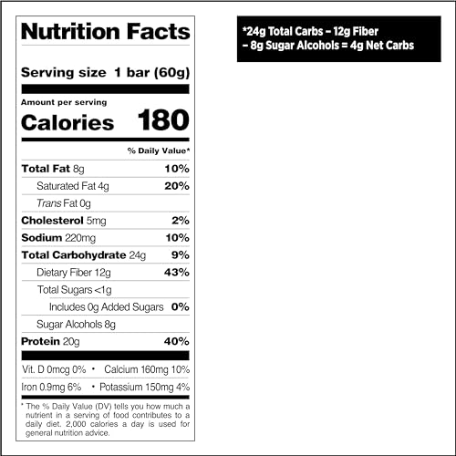 Quest Nutrition Chocolate Sprinkled Doughnut Protein Bars, High Protein, Low Carb, Gluten Free, Keto Friendly, 12 Count