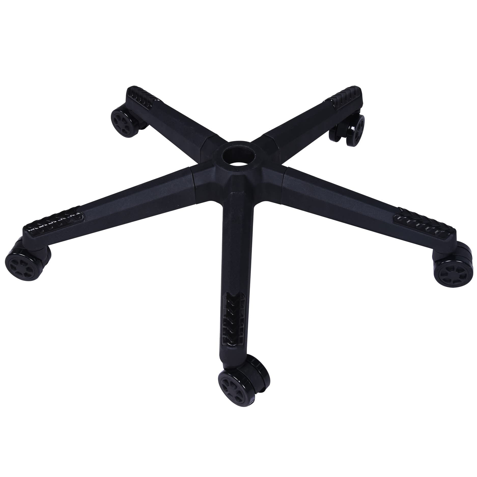 Frassie 28 inch Nylon Gaming Chair Base with 5 Casters, Heavy Duty Office Chair Base Replacement Part (Black)