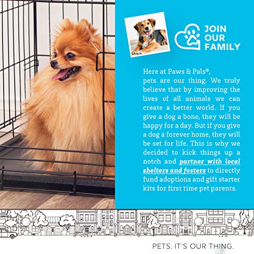 Paws & Pals Replacement Tray for Dog Crates and Kennels - Plastic Bottom Pan Liner Fits 24" Inch Crate