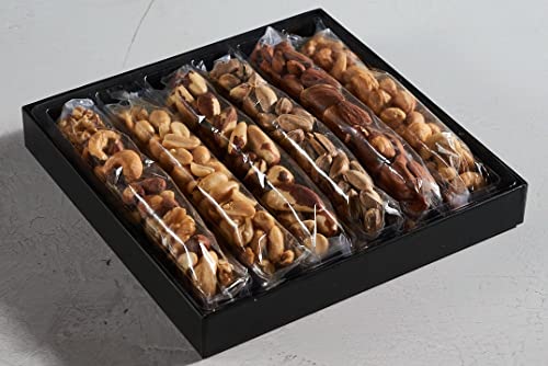 Holiday Mixed Nuts Gift Basket, in Elegant Display Stand Box, Gift Set for Easter, Birthday Party, Sympathy, Healthy Gift Snack Box for Men and Women. Kosher - Snackberry (Original)