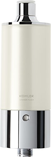 Kohler 30646-CP Aquifer Shower Water Filtration System, Reduce Chlorine, Includes Filter Replacement, Polished Chrome