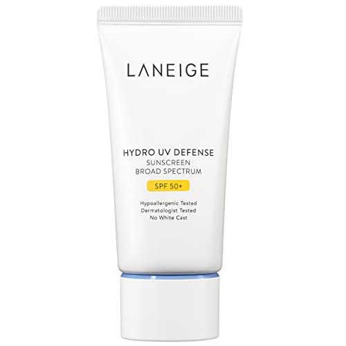LANEIGE Hydro UV Defense SPF 50+: Lightweight, Daily, Non-Greasy, Sunscreen for UVA & UVB Protection, 1.6 fl. oz.