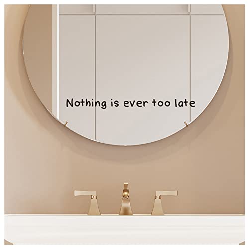 Wall Post Mirror Post Black Positive Quote Mirror Post is Suitable for Bathroom Mirror Office Bedroom Living Room Decoration (3)