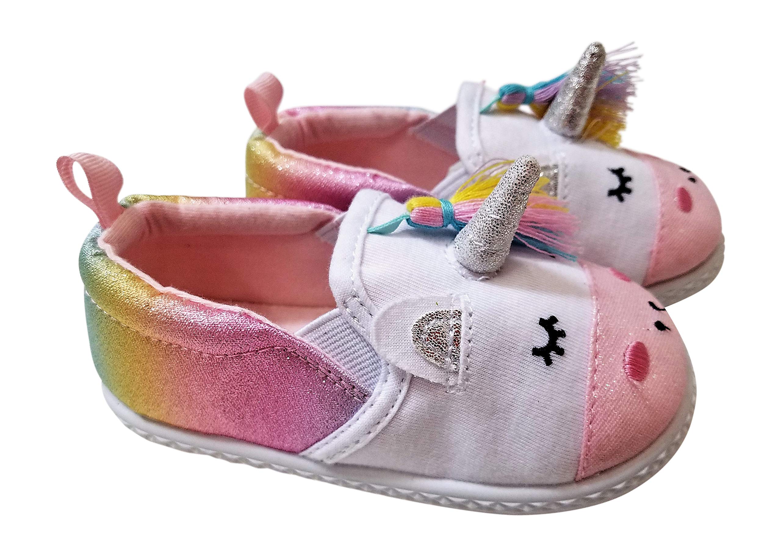Unicorn Sneakers Shoes Girls Toddlers (4) White