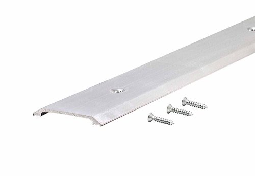 M-D Building Products 11072 M-D Flat Saddle Threshold, 36 in L X 2-1/2 in W X 1/4 in H, Aluminum, x 2-1/2" W x