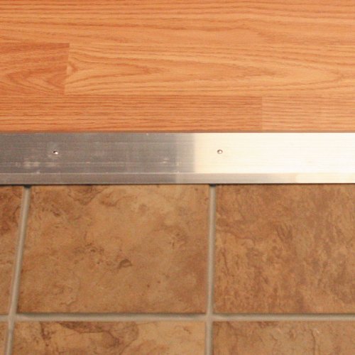 M-D Building Products 11072 M-D Flat Saddle Threshold, 36 in L X 2-1/2 in W X 1/4 in H, Aluminum, x 2-1/2" W x