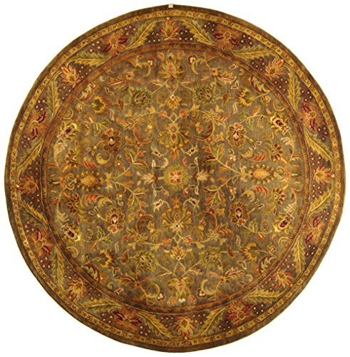 SAFAVIEH Antiquity Collection 3' x 5' Blue/Gold AT52C Handmade Traditional Oriental Premium Wool Area Rug