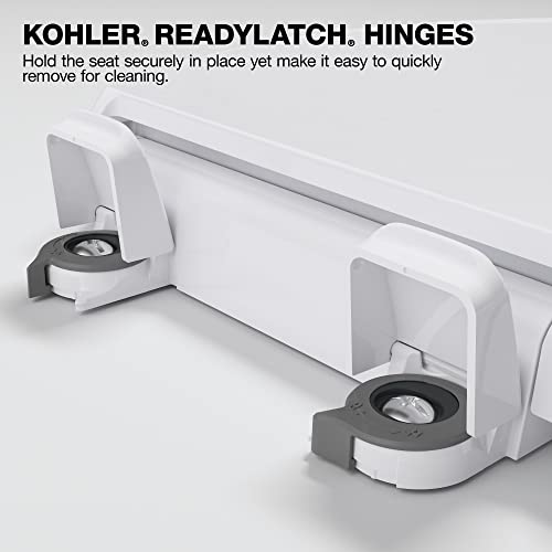Kohler K-2599-RL-0 Transitions NIGHTLIGHT ReadyLatch QuietClose Elongated Toilet Seat, White