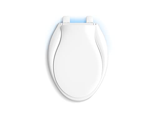 Kohler K-2599-RL-0 Transitions NIGHTLIGHT ReadyLatch QuietClose Elongated Toilet Seat, White