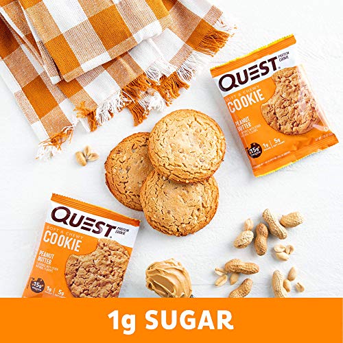 Quest Nutrition Protein Cookie, Peanut Butter,2.04 Ounce, Pack of 12