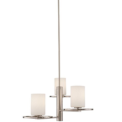 Home Decorators Collection 27263 3-Light Polished and Brushed Nickel Chandelier