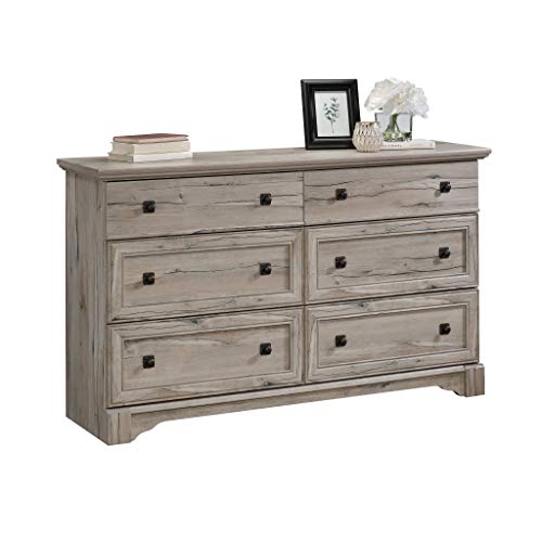 Sauder Palladia Dresser, L: 57.64" x W: 15.51" x H: 33.78", Split Oak Finish