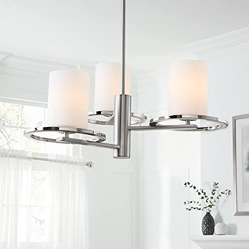Home Decorators Collection 27263 3-Light Polished and Brushed Nickel Chandelier