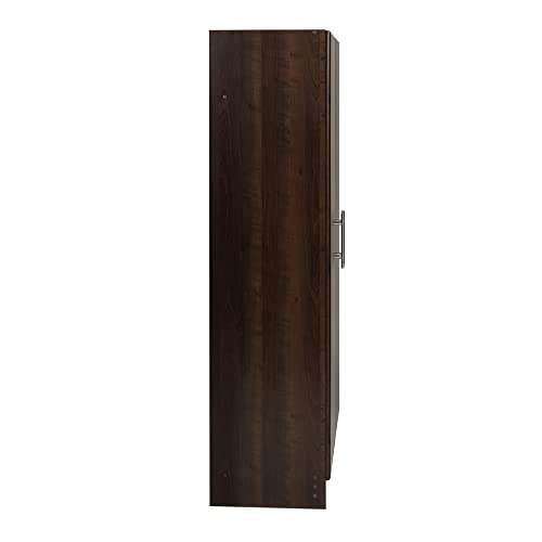 Prepac Elite 2 Door Standing Storage Cabinet, 16" D x 32" W x 65" H, Espresso