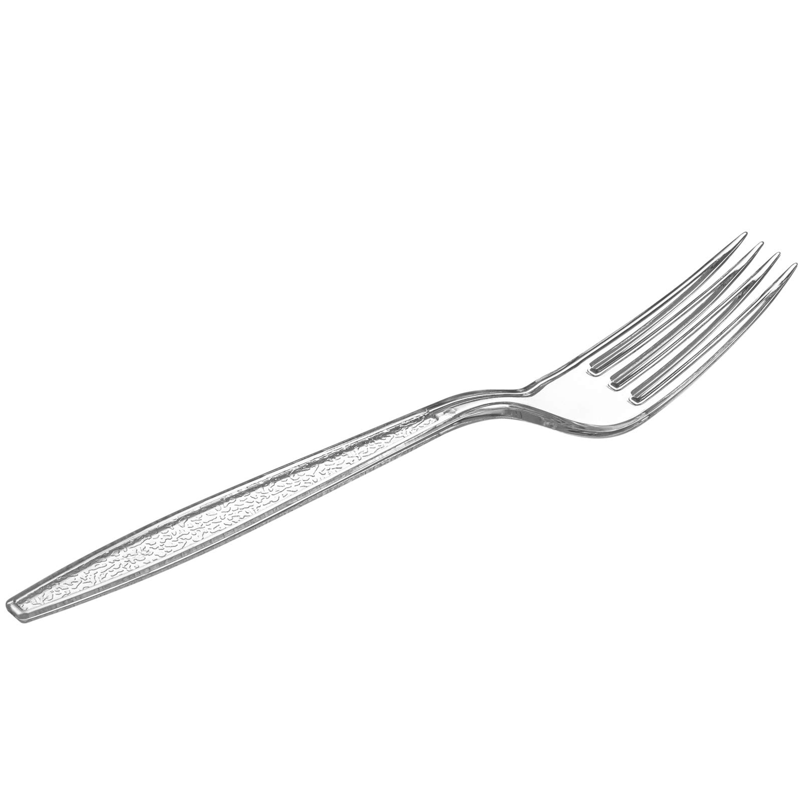 [300 Pack] Heavyweight Disposable Clear Plastic Forks