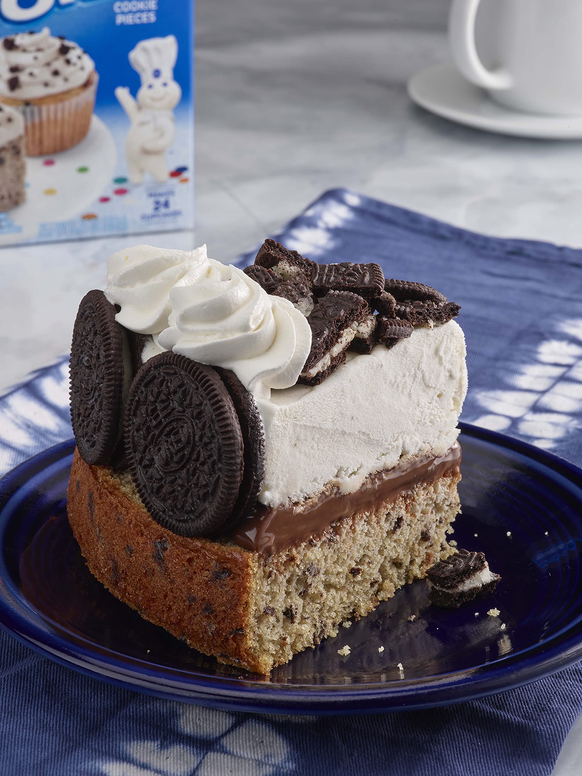 Pillsbury Funfetti Oreo Cake Mix, Brownie Mix, and Frosting Variety Pack, Pack of 6, Chocolate and Vanilla Cake Mix, Chocolate Brownie Mix, Vanilla Frosting