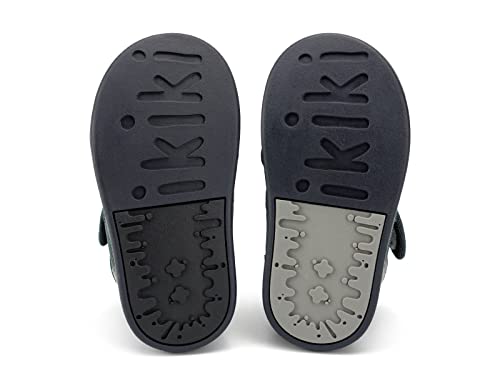 ikiki Squeakerless Shoes for Toddlers/Little Kids (Raccoon, Gray, Size 10)