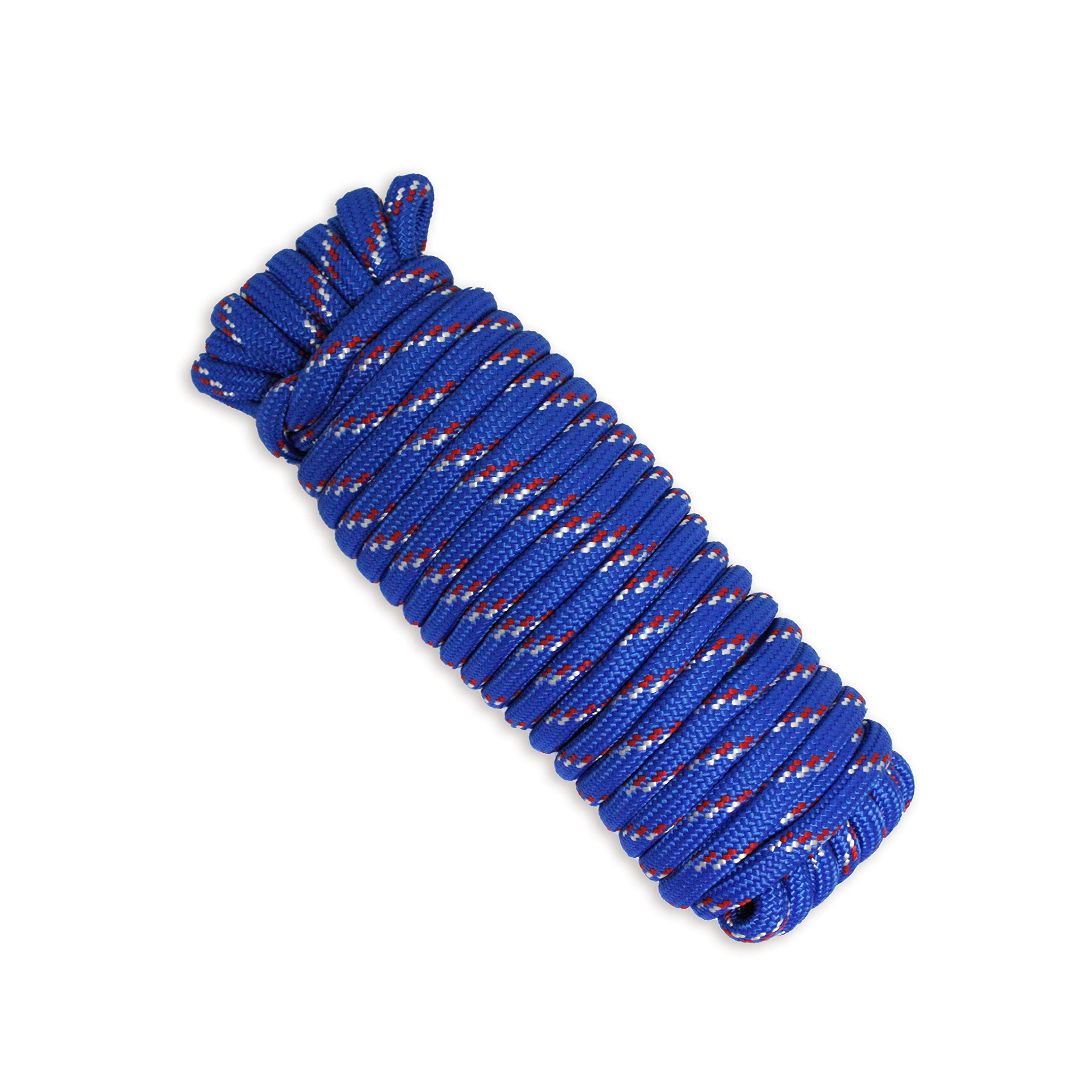 Nite Ize CamJam XT Aluminum Rope Tightener & MaxxHaul 50227 3/8" x 50 Ft Diamond Braided Rope Extra Strength-Sunlight and Weather Resistant, Multicolor, Foot