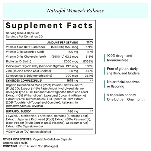 Nutrafol Hair Growth Supplement Bundle | Men's All Ages + Womens Ages 45+ | Clinically Proven for Visibly Thicker & Stronger Hair with More Scalp Coverage | 1 Month Supply Each