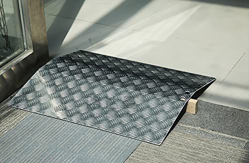 GUENZO Threshold Ramp, Threshold Transition Ramp for Home Steps Scooter, Heavy Duty Non Slip Wheelchair Ramp, Doorway Access Non Skid Ramps, Curved Bridging Ramps (Size : 6cm/2.5in Rise)
