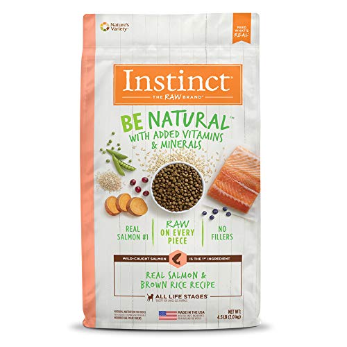Instinct Be Natural Real Salmon & Brown Rice Recipe Natural Dry Dog Food, 4.5 lb. Bag