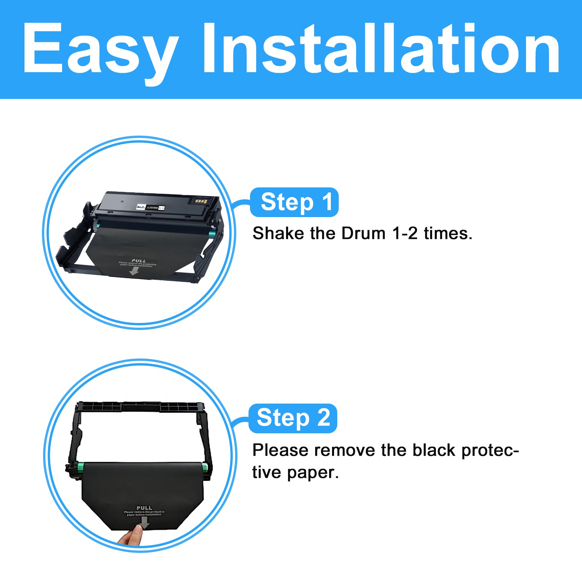 LCL Compatible Drum Unit Replacement for Xerox Phaser 3330 WorkCentre 3335 3345 101R00555 3345VDNi Phaser 3330DNi WorkCentre 3335DNi WorkCentre 3345DNi (1-Pack Black)