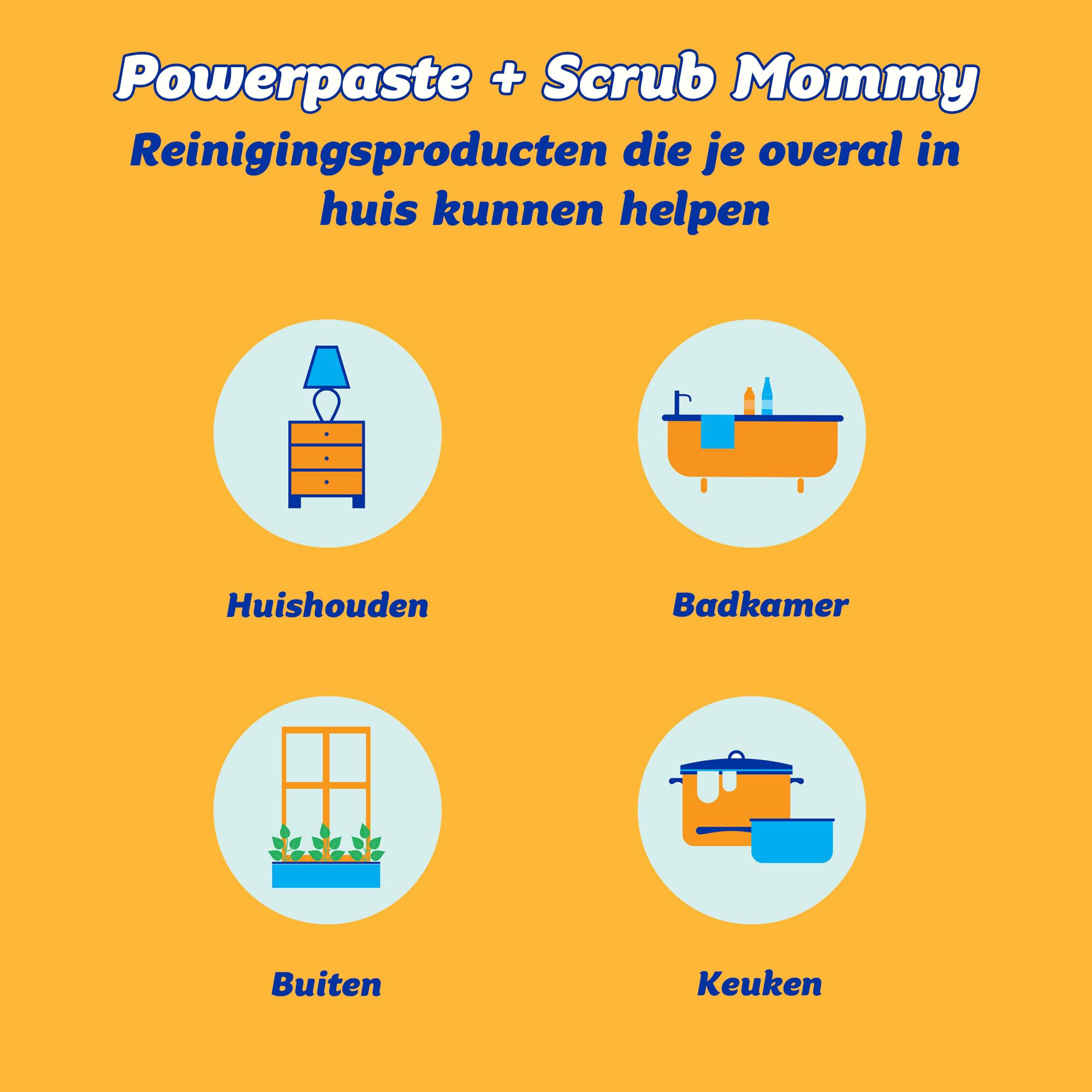 Scrub Daddy Power Paste Bundle - Clay Based Cleaning & Polishing Scrub - Non Toxic Cleaning Paste for Grease, Limescale & More - Includes 1 Scrub Mommy Sponge (2 Pieces)
