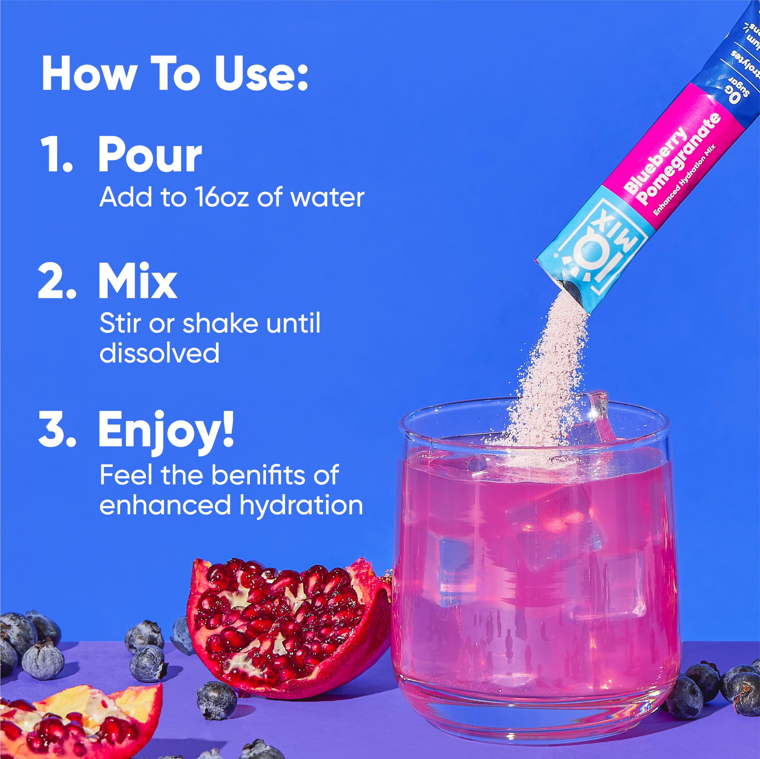 IQMIX Hydration Electrolytes Powder - Sugar-Free Drink Mix Packets - Rehydration and Recovery - Keto-Friendly with Magnesium L-Threonate, Lion's Mane, Potassium Citrate - Sampler Pack (8 Count)