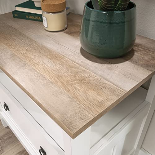 Sauder August Hill Lateral File, L: 19.53" x W: 32.28" x H: 29.25", Soft White Finish