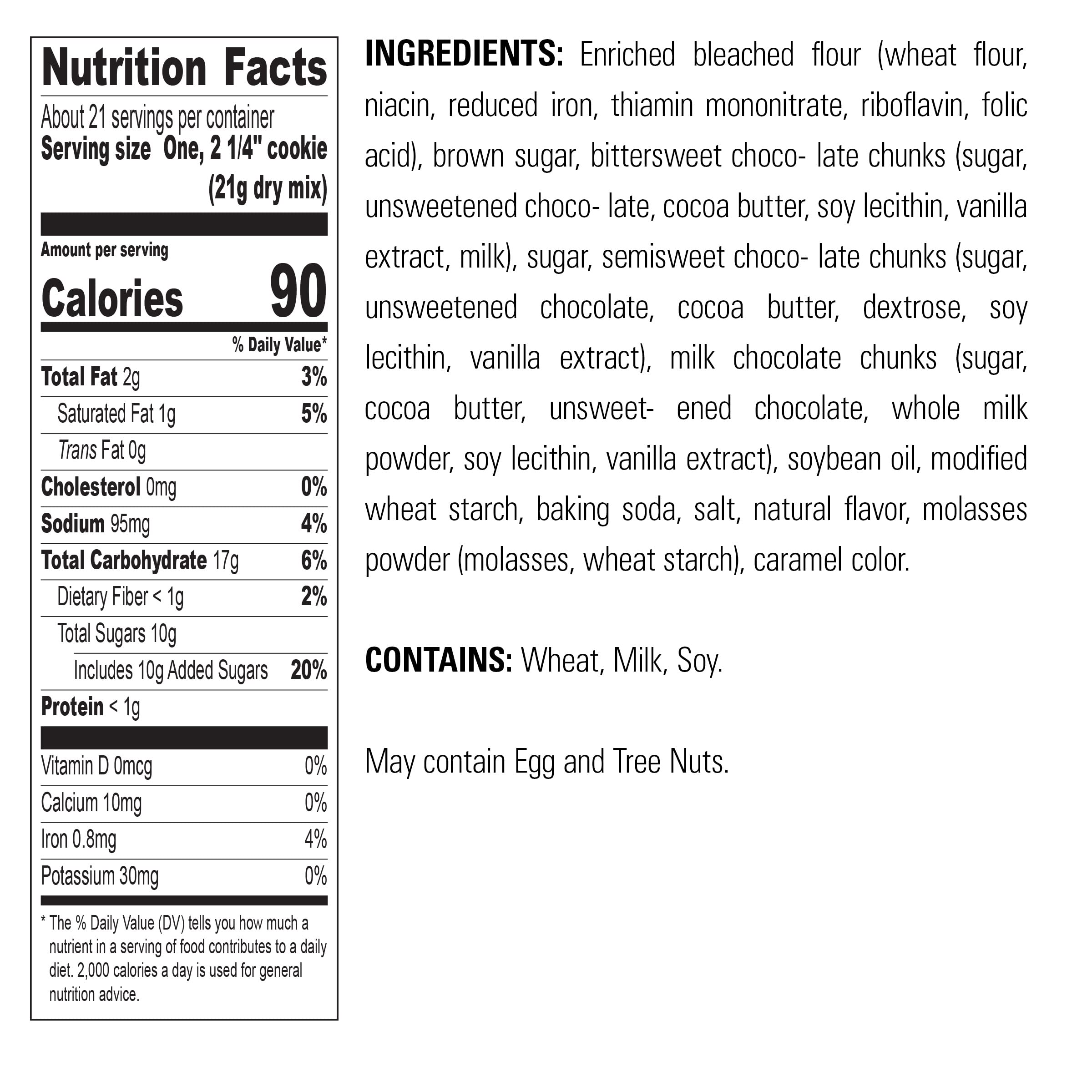 Krusteaz Triple Chocolate Chunk Cookie Mix, Bakery Style, 3 Kinds of Chocolate, 15.5 Oz Boxes (Pack of 12)