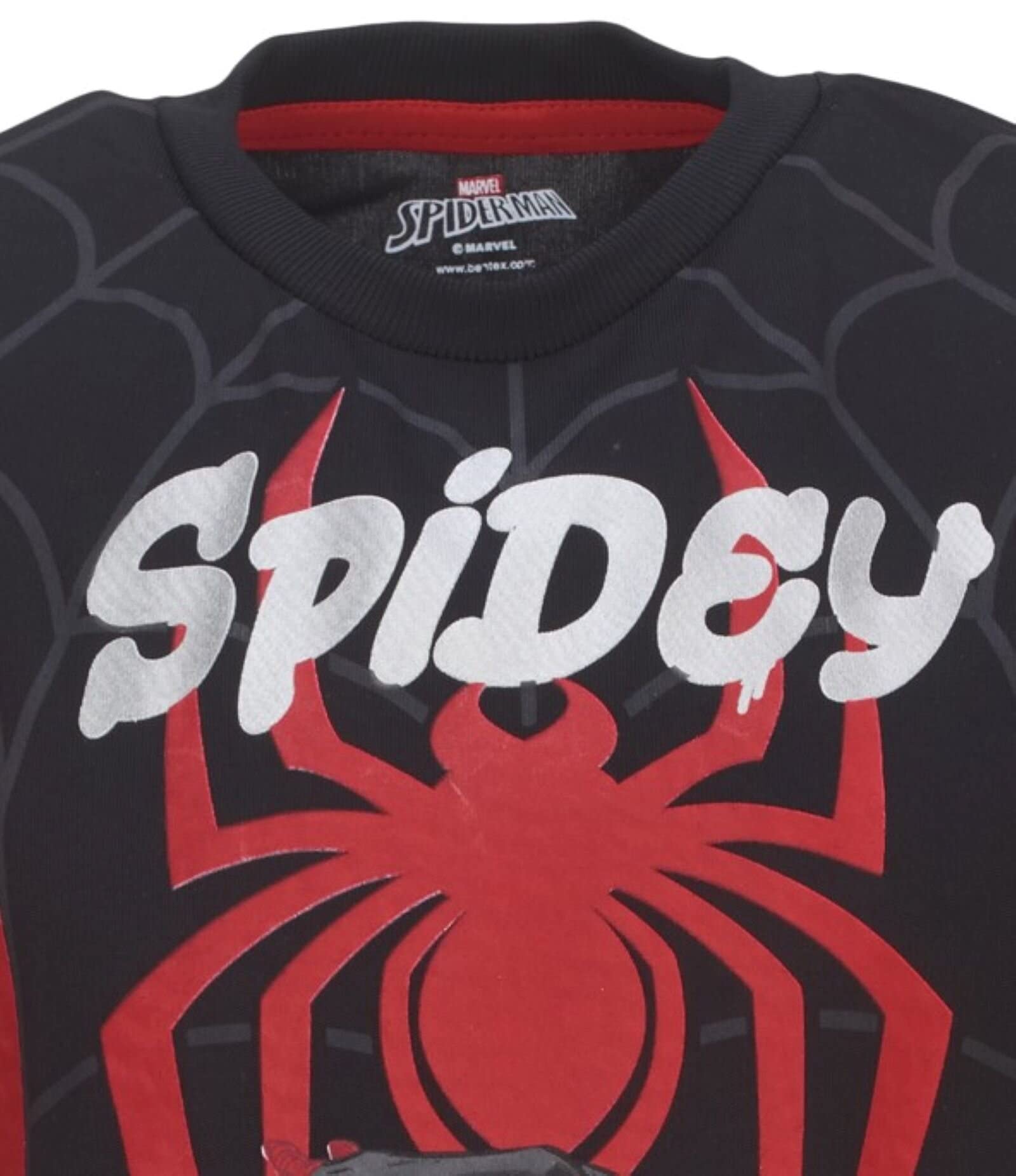Marvel Avengers Spider-Man Miles Morales Little Boys Athletic T-Shirt Mesh Shorts Set Black 7
