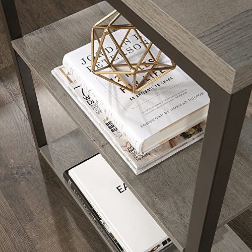SauderĀ® Manhattan Gate 61"W L-Shape Computer Desk With Wireless Charger, Mystic Oak