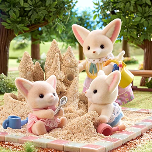Calico Critters Fennec Fox Twins, Set of 2 Collectible Doll Figures