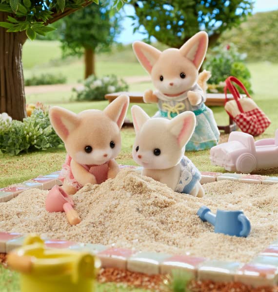 Calico Critters Fennec Fox Twins, Set of 2 Collectible Doll Figures