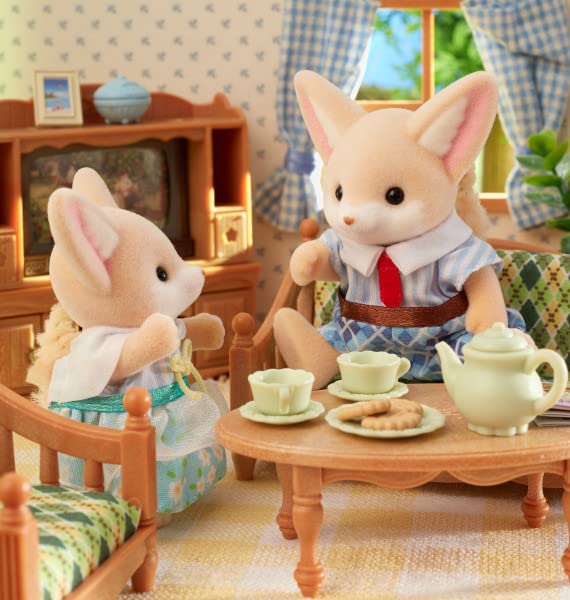Calico Critters Fennec Fox Twins, Set of 2 Collectible Doll Figures