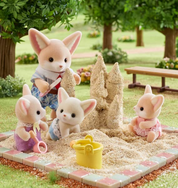 Calico Critters Fennec Fox Twins, Set of 2 Collectible Doll Figures